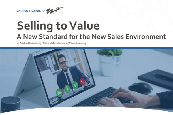 Special Rerelease: How to Sell to Value in the New Sales Environment ...